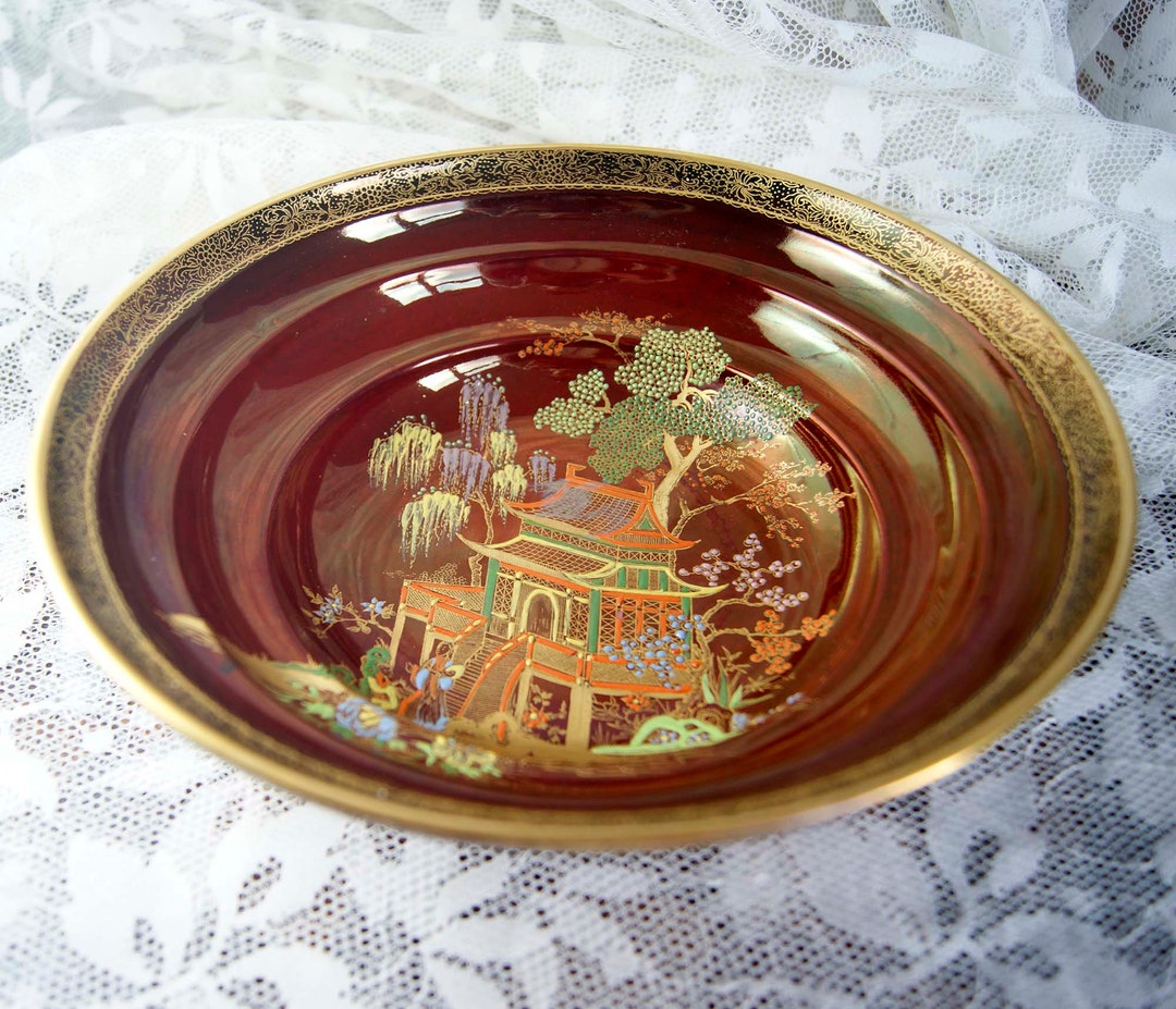 Vintage Carlton Ware Rouge Royale Made in England Trade Mark New Mikado ...