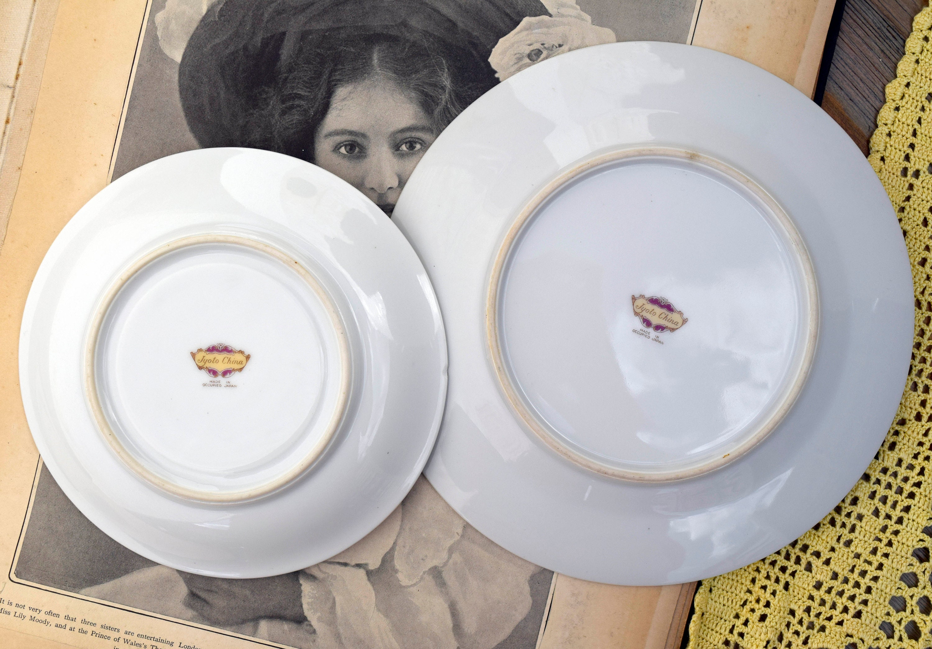 Vintage Jyoto China Made in Occupied Japan 1 Saucer and 1 Side | Etsy ...