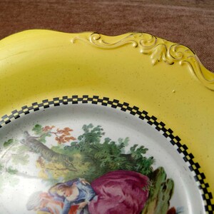 Vintage Barlows Longton Melbar Ware England Courting Couple Square Cake ...