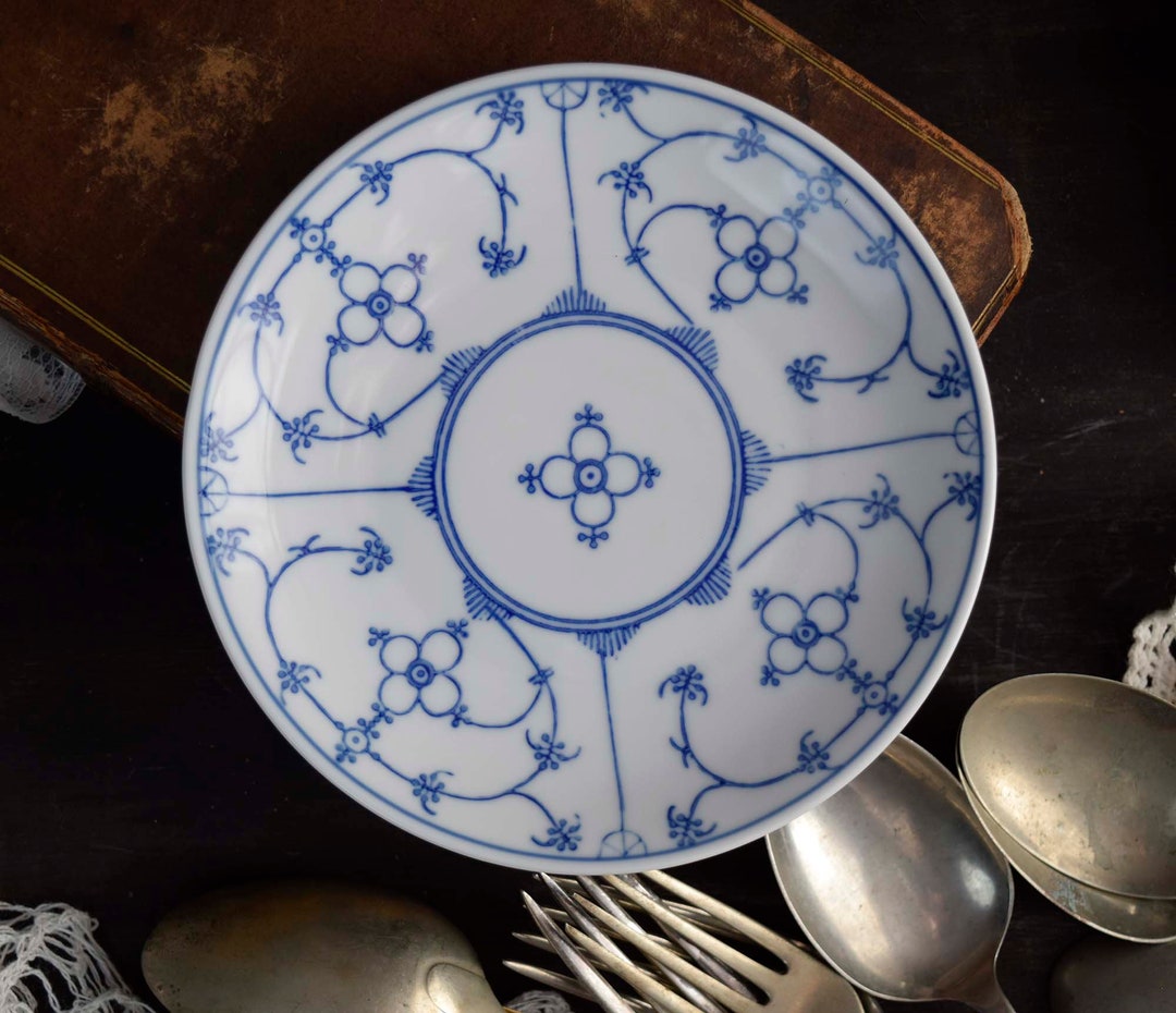 Antique/vintage Winterling Bavaria Porcelain Strawflower Pattern Blue ...