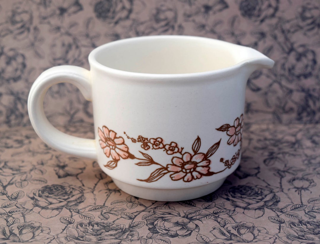 Vintage Biltons Made in England Pink Flowers Design Earthenware Small ...