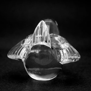 Vintage Signed Steuben Crystal Glass Small Wren Bird Figurine ...