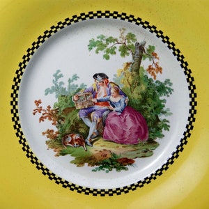 Vintage Barlows Longton Melbar Ware England Courting Couple Square Cake ...