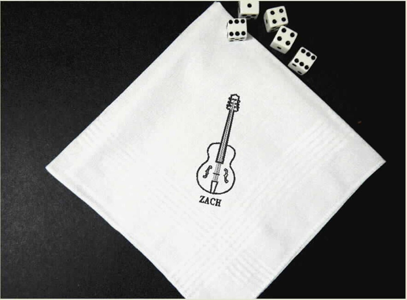 Men's Handkerchief Personalized Embroidered Gift for Band - Etsy