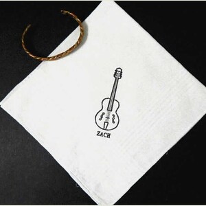 Men's Handkerchief, Personalized Embroidered Gift for Band Members ...