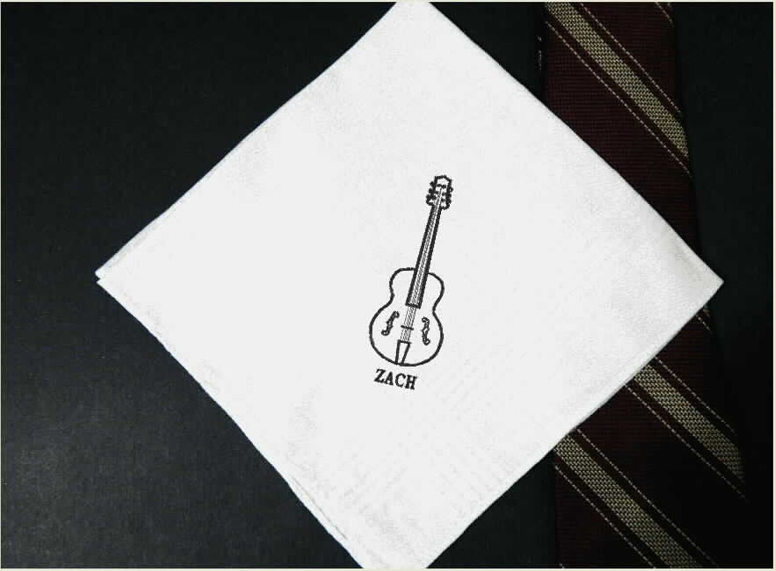 Men's Handkerchief Personalized Embroidered Gift for Band - Etsy