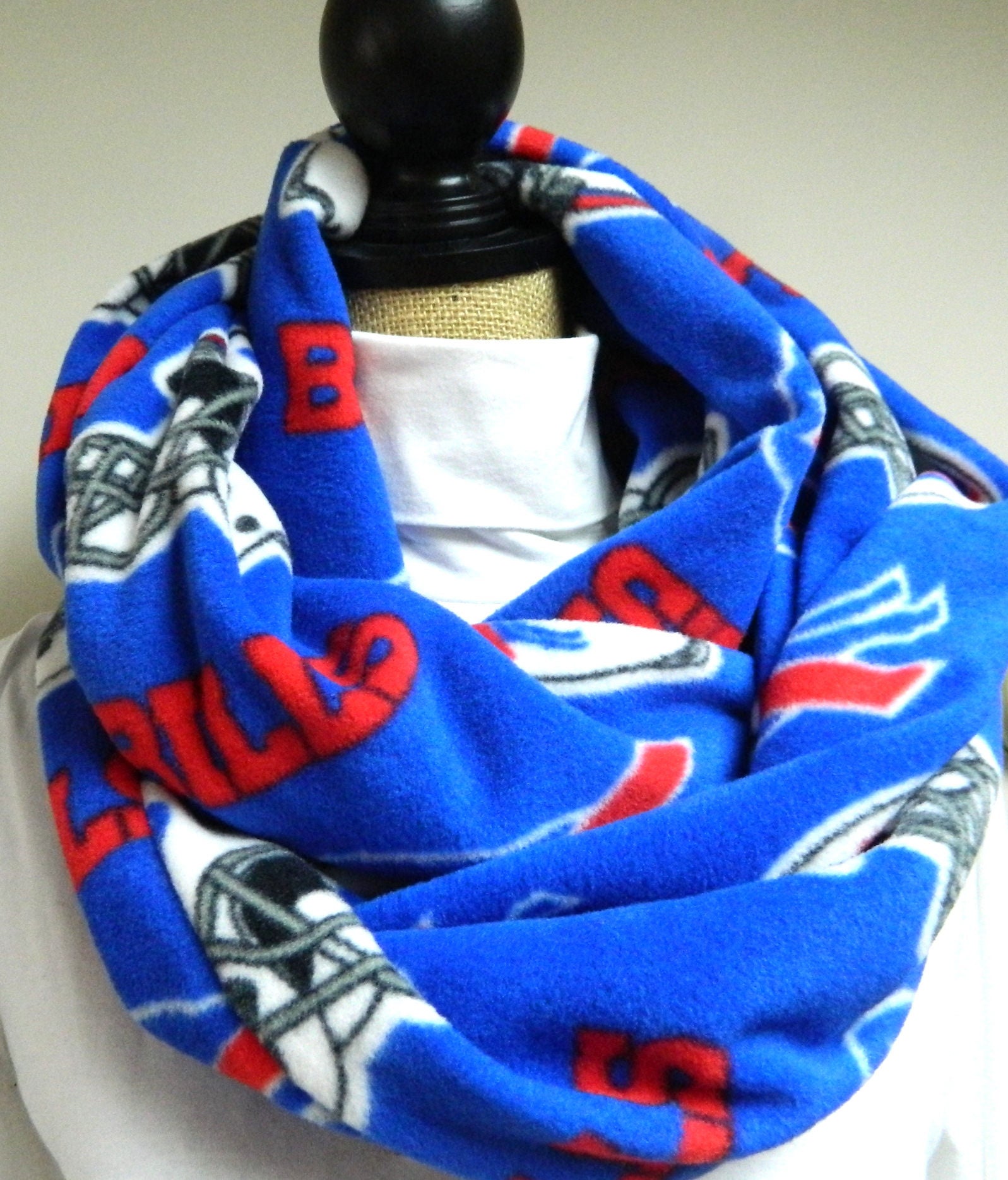 Buffalo Bills Fleece Infinity Scarf - Etsy