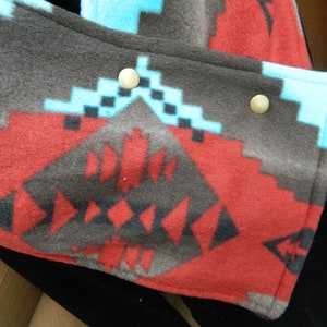 Aztec Fleece Neck Cowl: Western Style Neck Wrap - Etsy