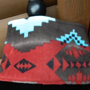Aztec Fleece Neck Cowl: Western Style Neck Wrap - Etsy