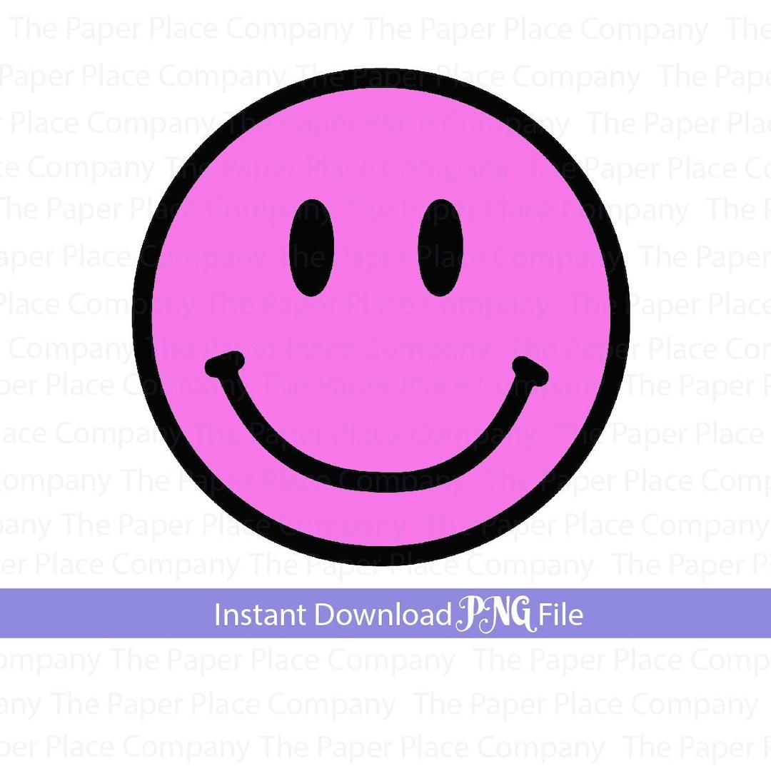 Smiley Face PNG, Pink, Smile, Smiley Face, Digital Download, PNG - Etsy