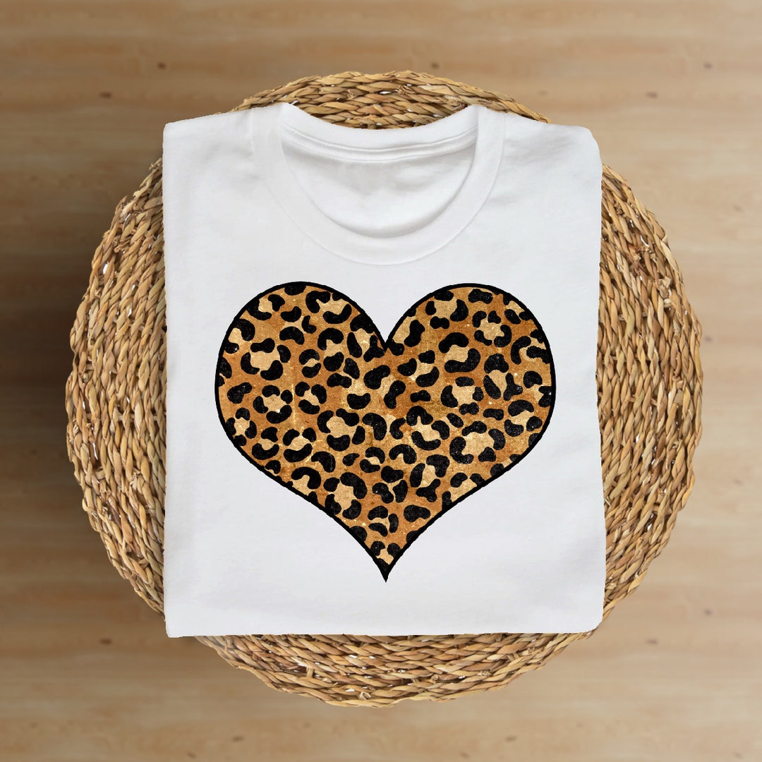 Leopard Heart Png, Distressed Leopard, Cheetah Heart Png, Leopard Print ...
