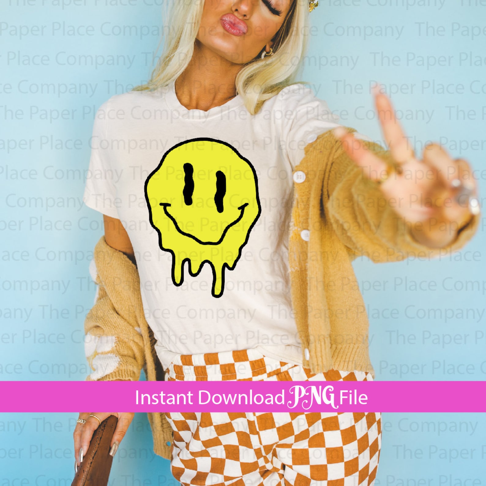 Smiley Face Png Png Designs Png Files Drip Smiley Smile - Etsy