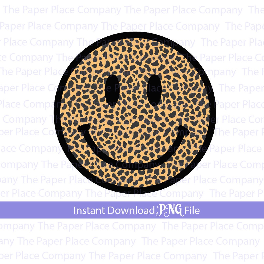 Smiley Face PNG, Leopard, Leopard Smile, Smiley Face, Digital Download ...