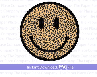 Leopard Smile, Smiley Face, Digital Download, PNG - Etsy