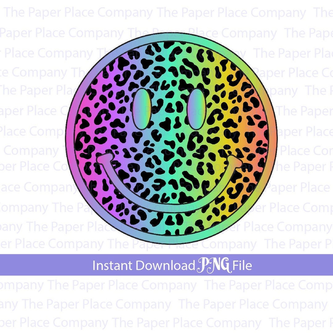 Leopard Smile, Smiley Face, Digital Download, PNG - Etsy