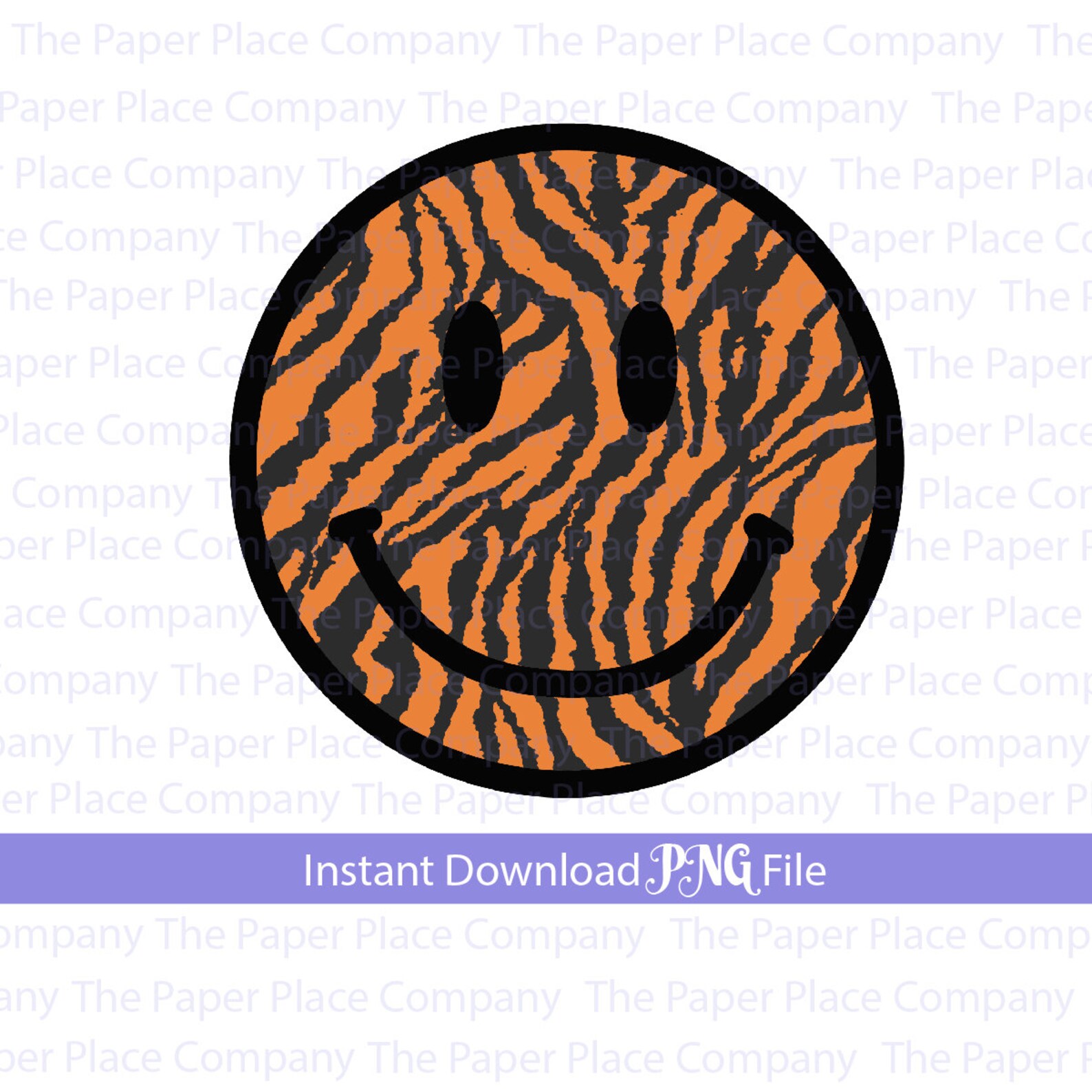 Smile Smiley Face Tiger Digital Download PNG - Etsy