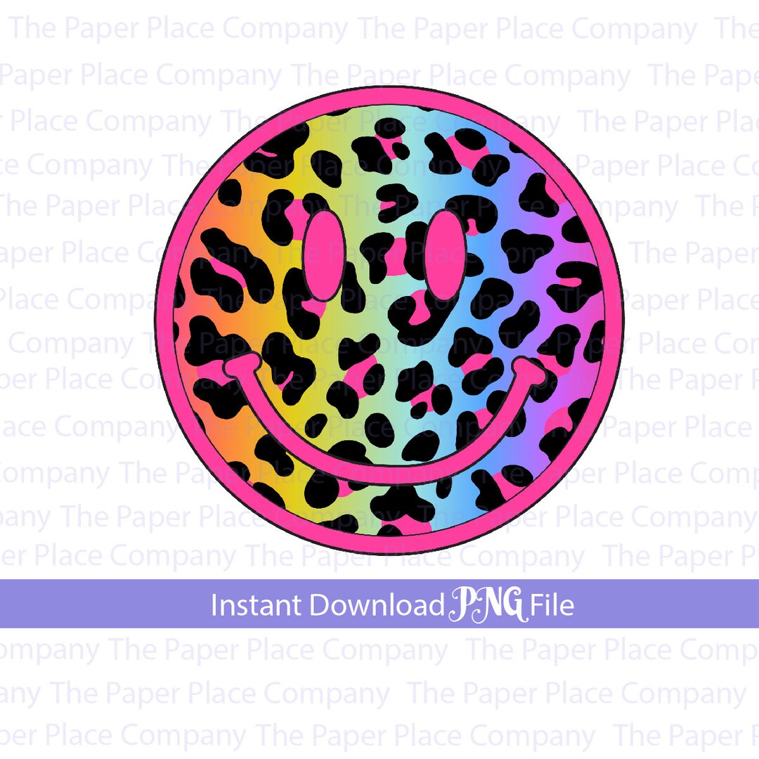 Leopard Smile, Smiley Face, Digital Download, PNG - Etsy