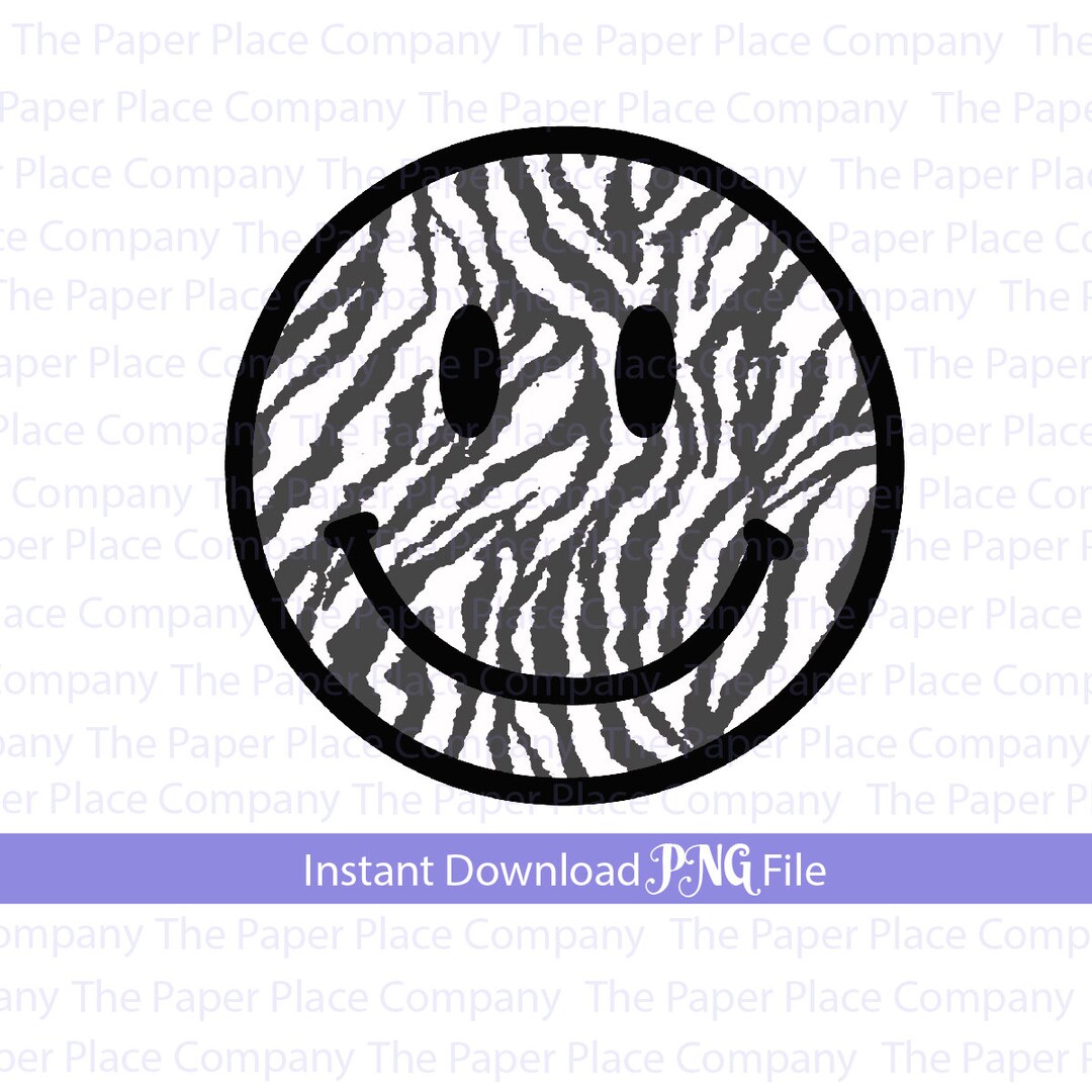 Smile, Smiley Face, Zebra, Digital Download, PNG - Etsy