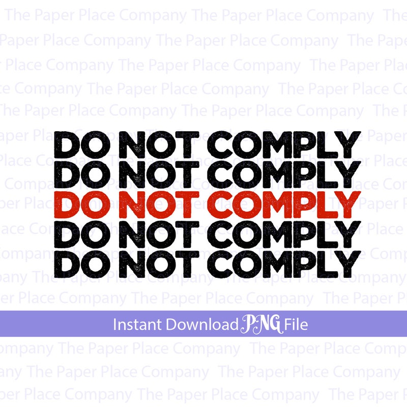 Do Not Comply Shirt - Etsy