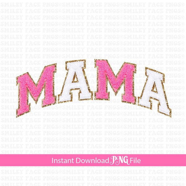 Mama Varsity Letters Png - Etsy