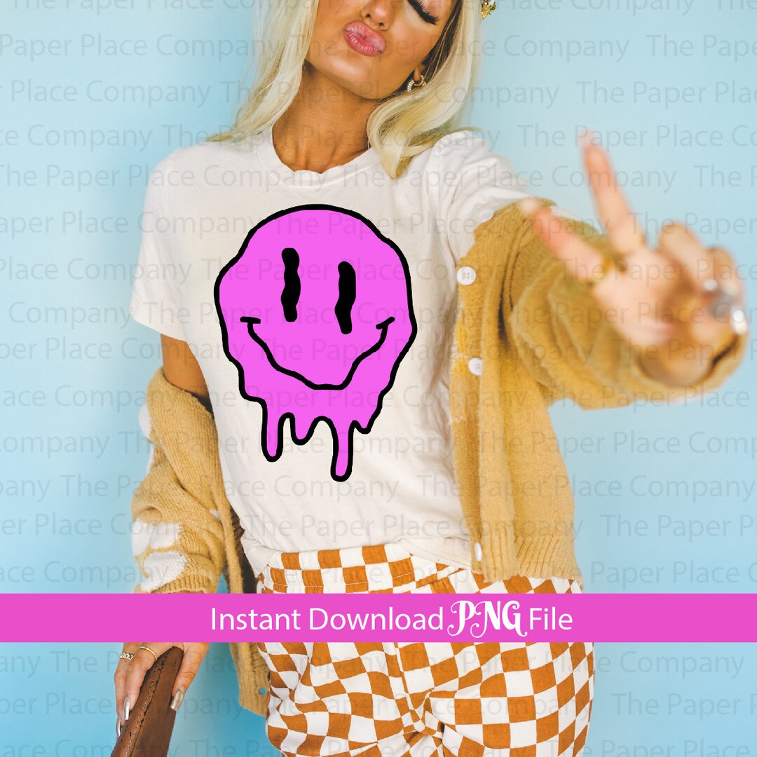 Drip Smiley, Smile, Smiley Face, Digital Download, PNG - Etsy