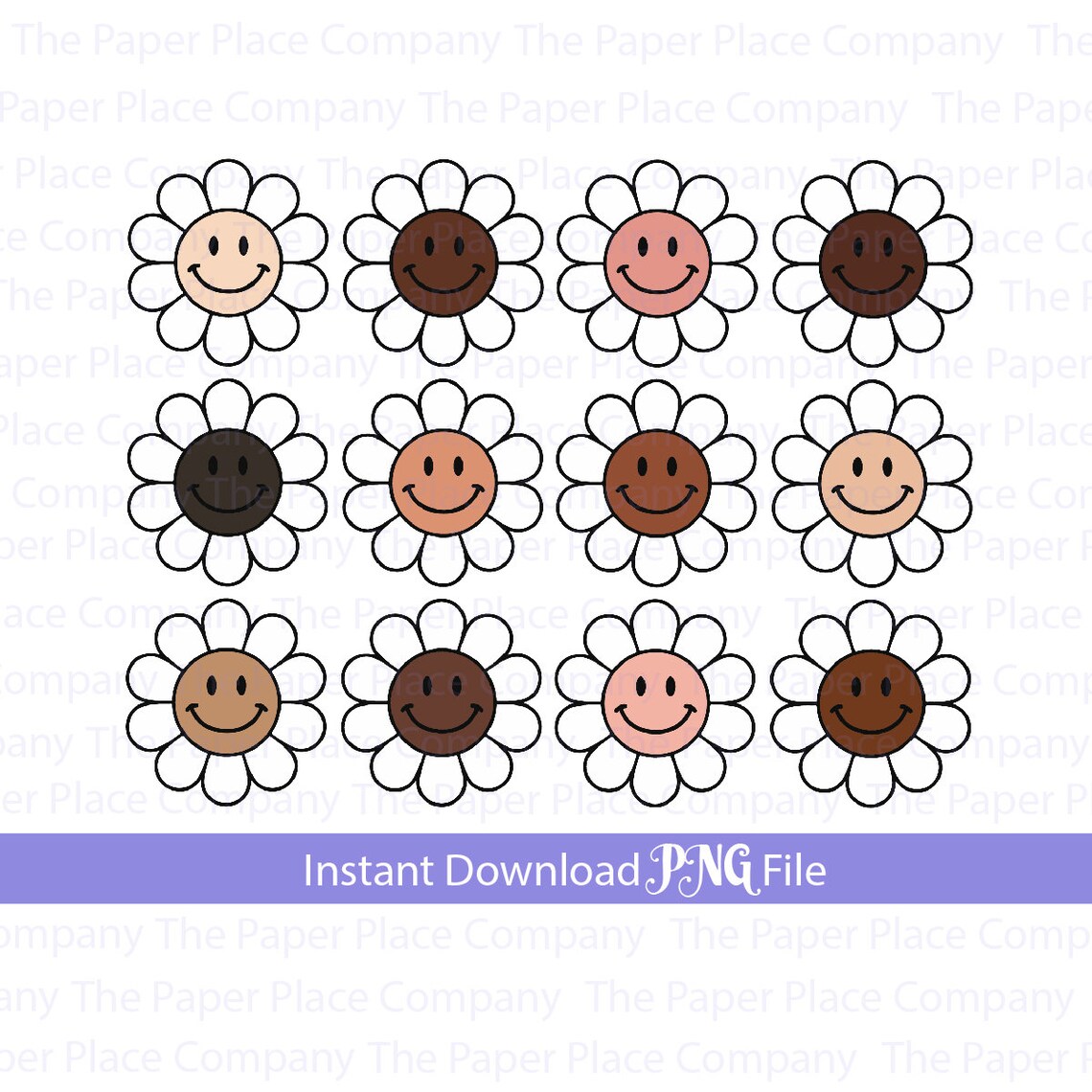 Smile Smiley Face Skin Tones Digital Download PNG - Etsy