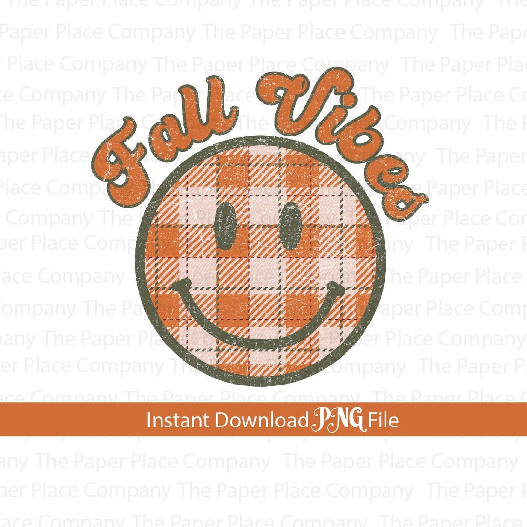 Plaid Smiley Face PNG, Fall Sublimation,smiley Sublimation,png File for ...