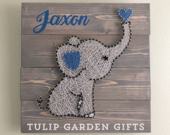 Elephant string art | Etsy