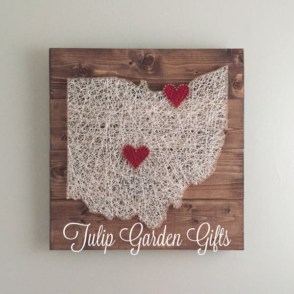 Two State String Art - Etsy