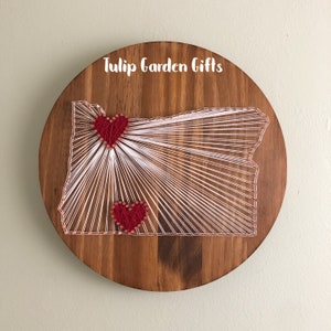 Large 2 Cities String Art Two Cities One State String Art - Etsy