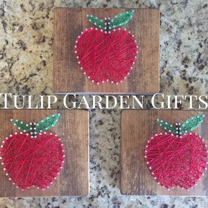 Apple String Art Mini, Teacher Appreciation Gift, Teacher String Art ...