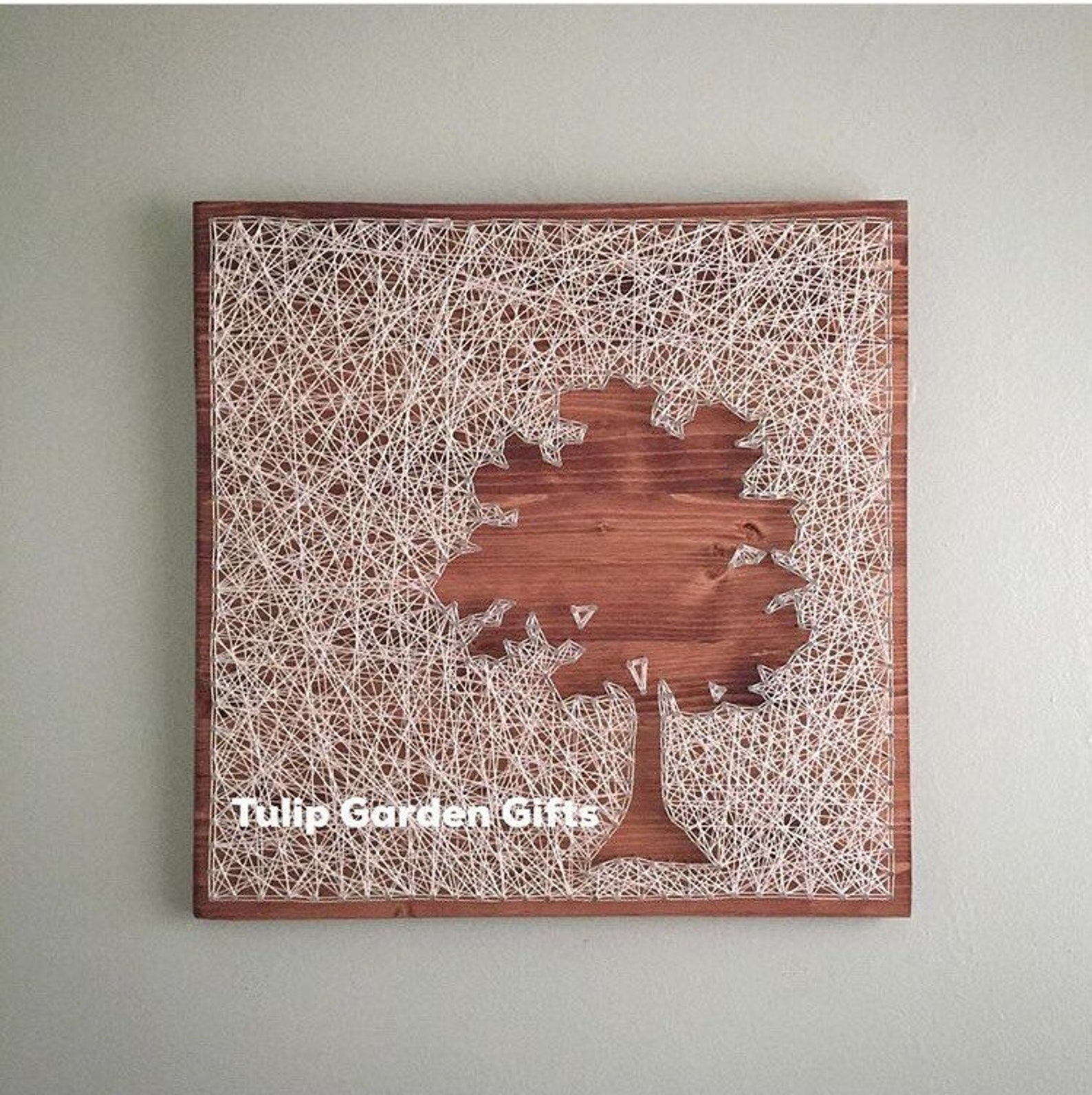 Large Inverted Tree String Art String Art Tree Tree String - Etsy