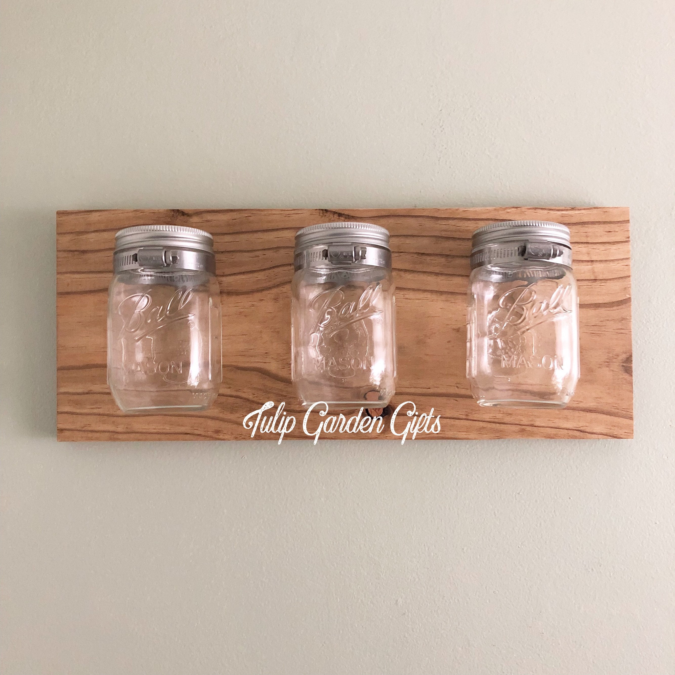 Mason Jar Wall Organizer Farmhouse Mason Jar Caddy Bathroom - Etsy Canada