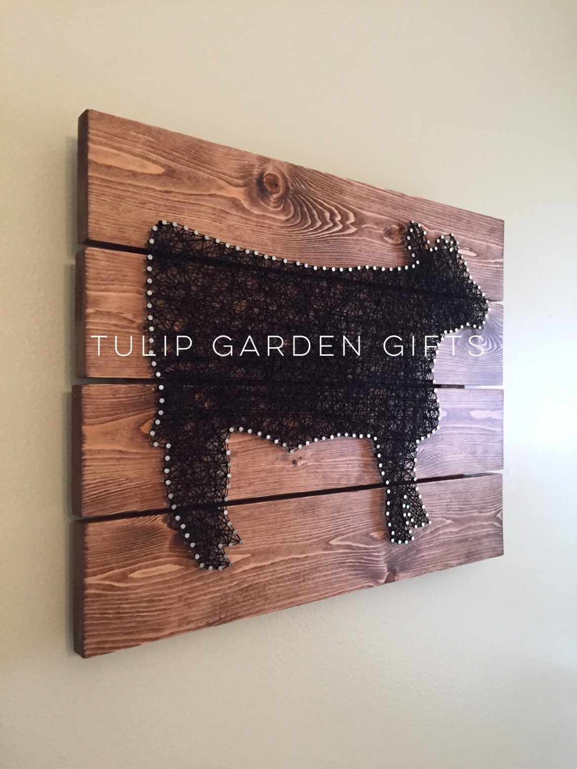 Cow String Art Wall Hanging Pallet Style Farmhouse Decor Cow - Etsy