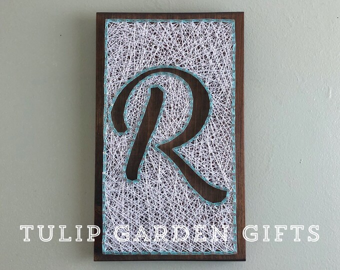 String Art Letter, Inverted String Art Letter, Negative Space String ...