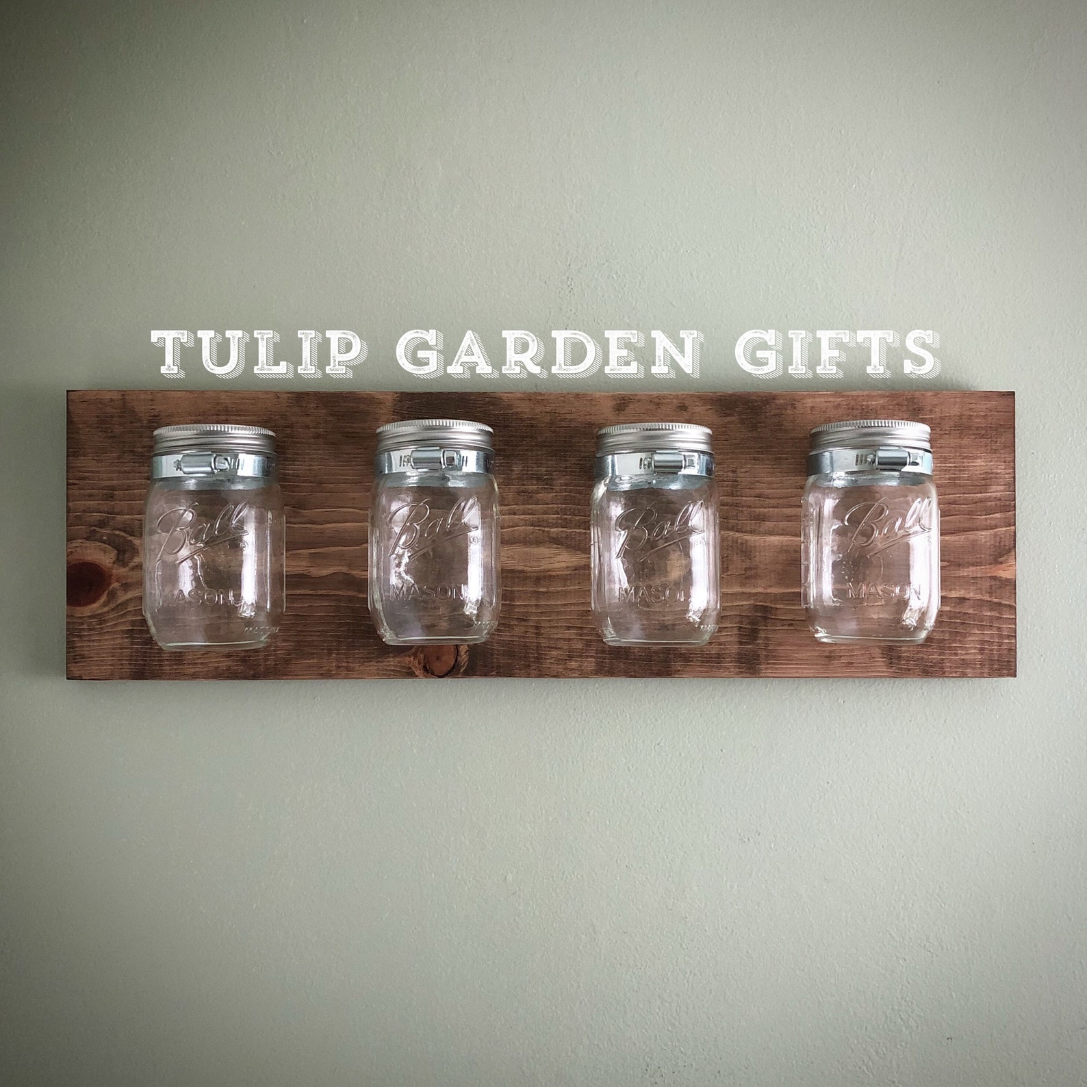 Mason Jar Wall Organizer Farmhouse Mason Jar Caddy Bathroom | Etsy