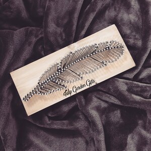 Feather String Art, String Art Feather, Feather Art, Feather Sign, Raven Feather, Criw Feather ...
