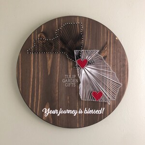 Large 2 Cities String Art Two Cities One State String Art - Etsy