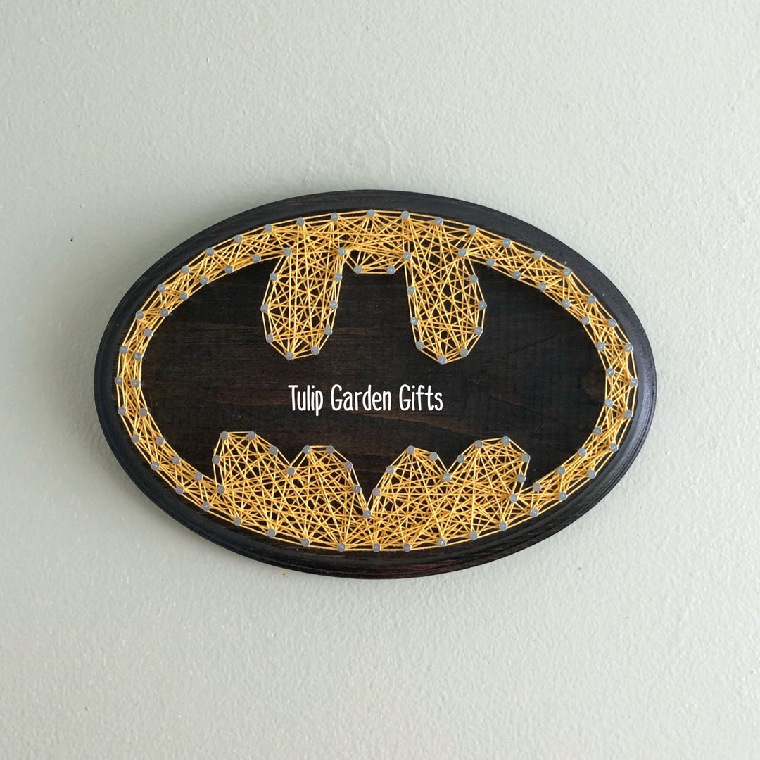 Batman String Art Plaque Batman Signal String Art Batman - Etsy