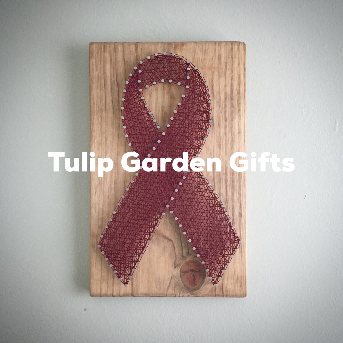 Awareness Ribbon String Art Cancer Ribbon String Art Ribbon - Etsy