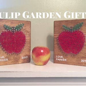 Apple String Art Mini, Teacher Appreciation Gift, Teacher String Art ...