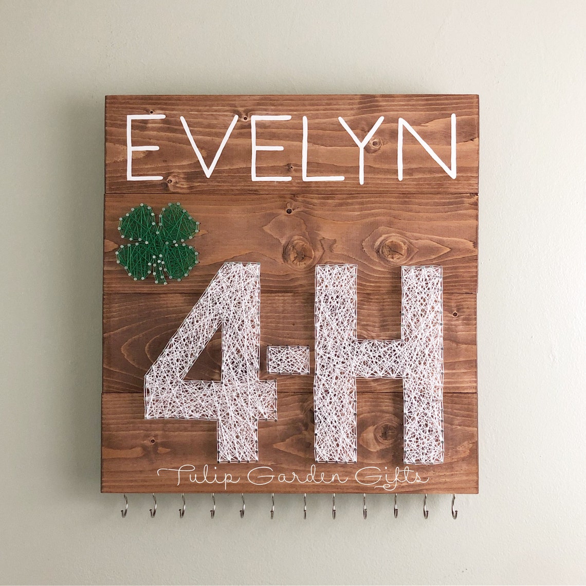 Wooden 4H String Art Ribbon Award Hanger Medal Hanger Ribbon - Etsy
