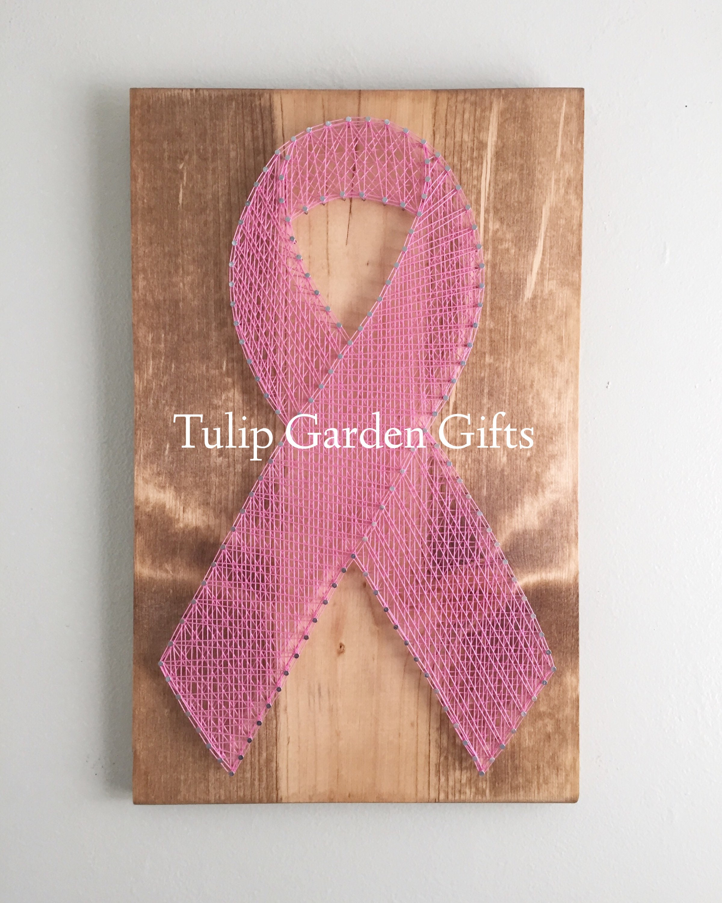 Awareness Ribbon String Art Cancer Ribbon String Art Ribbon | Etsy Canada