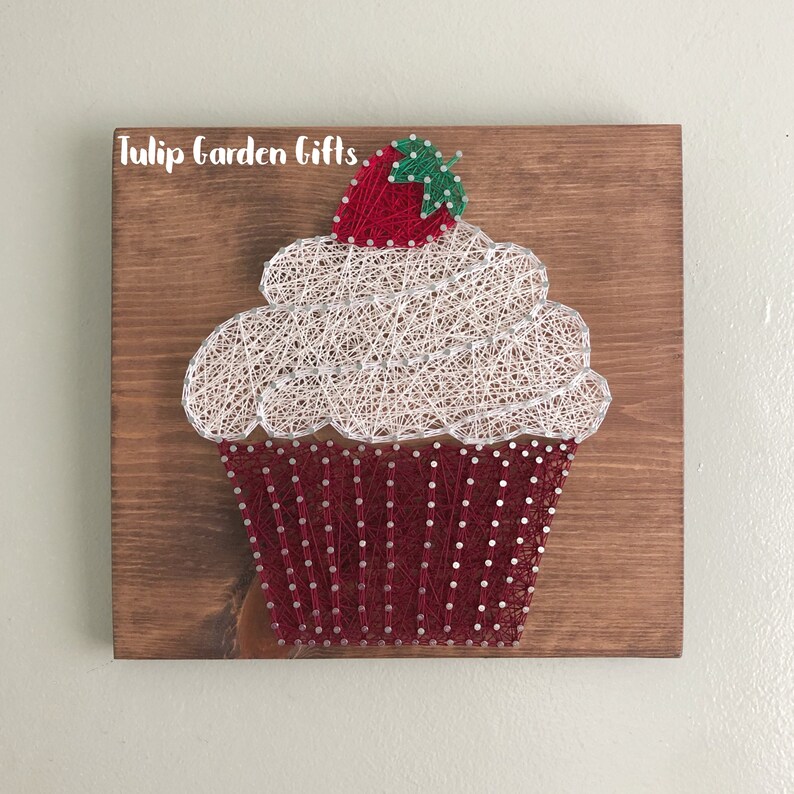 Cupcake String Art String Art Cupcake Cupcake Time Cupcake | Etsy