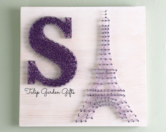 Eiffel Tower String Art // Paris String Art, Eiffel Tower Gift - Etsy