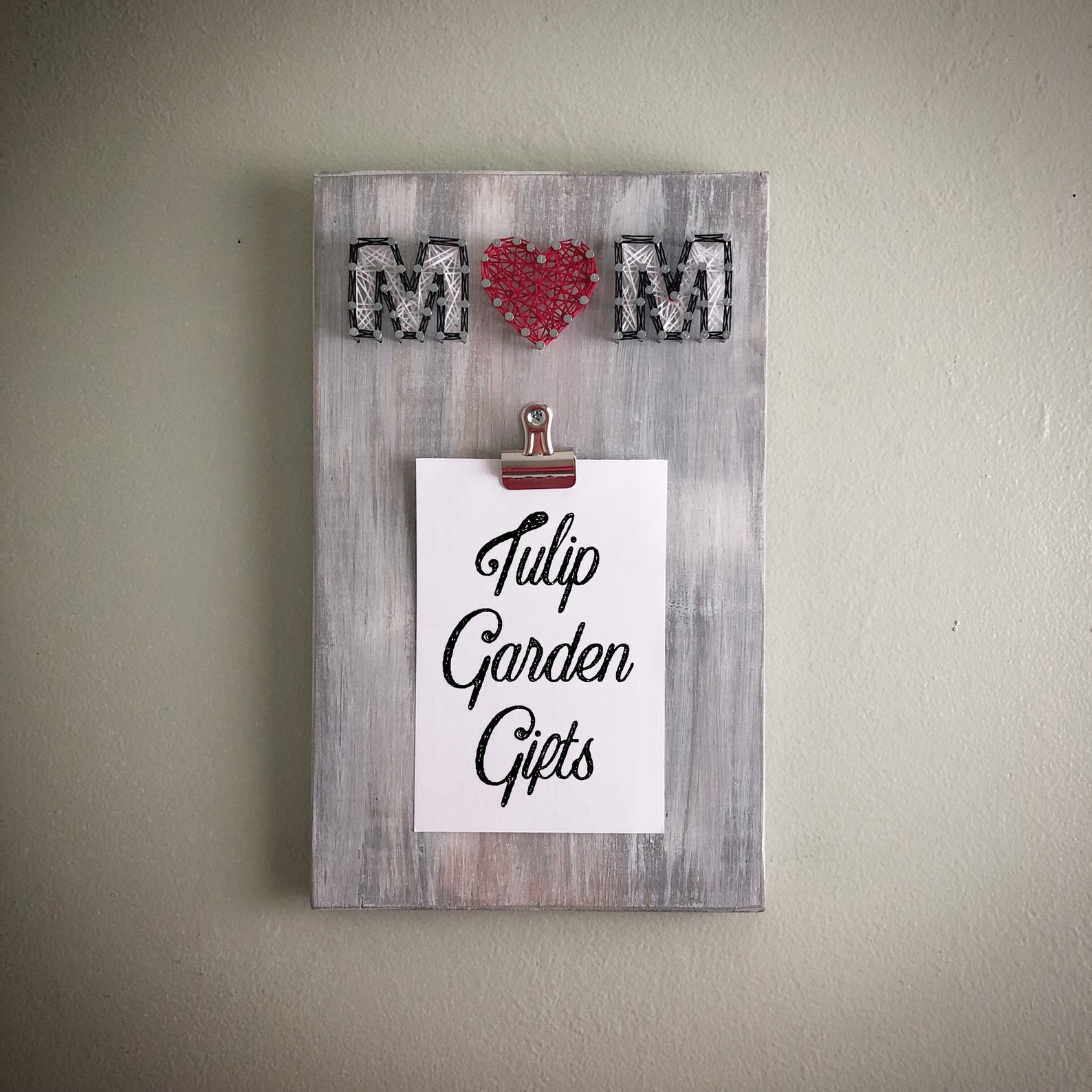 Mom Photo Display String Art Mom String Art Photo Hanger Mom - Etsy