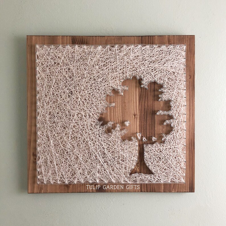 Large Inverted Tree String Art String Art Tree Tree String - Etsy