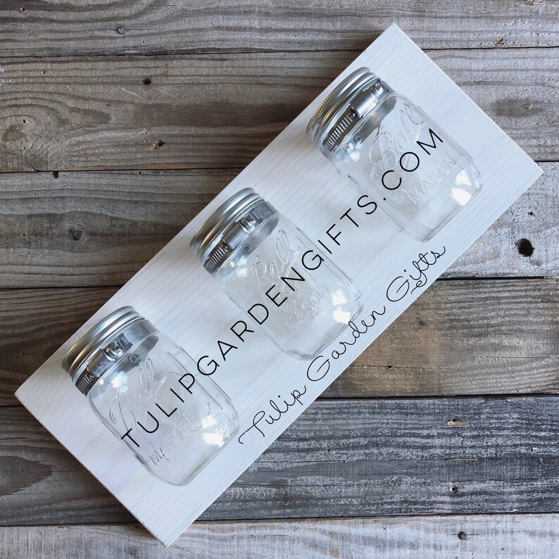 Mason Jar Wall Organizer Farmhouse Mason Jar Caddy Bathroom | Etsy Canada