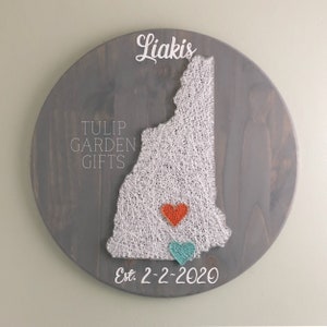 Large 2 Cities String Art Two Cities One State String Art - Etsy