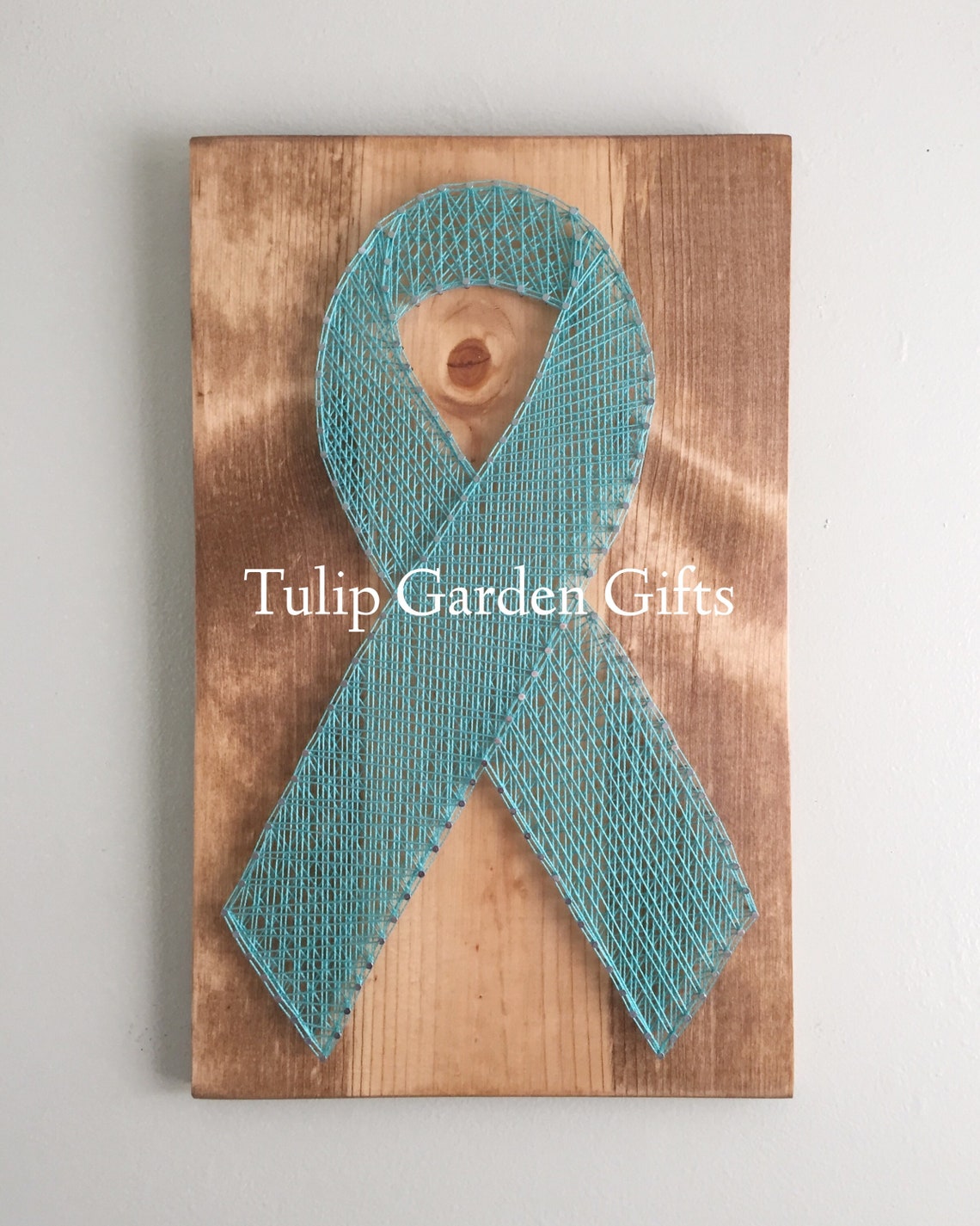 Awareness Ribbon String Art Cancer Ribbon String Art Ribbon - Etsy